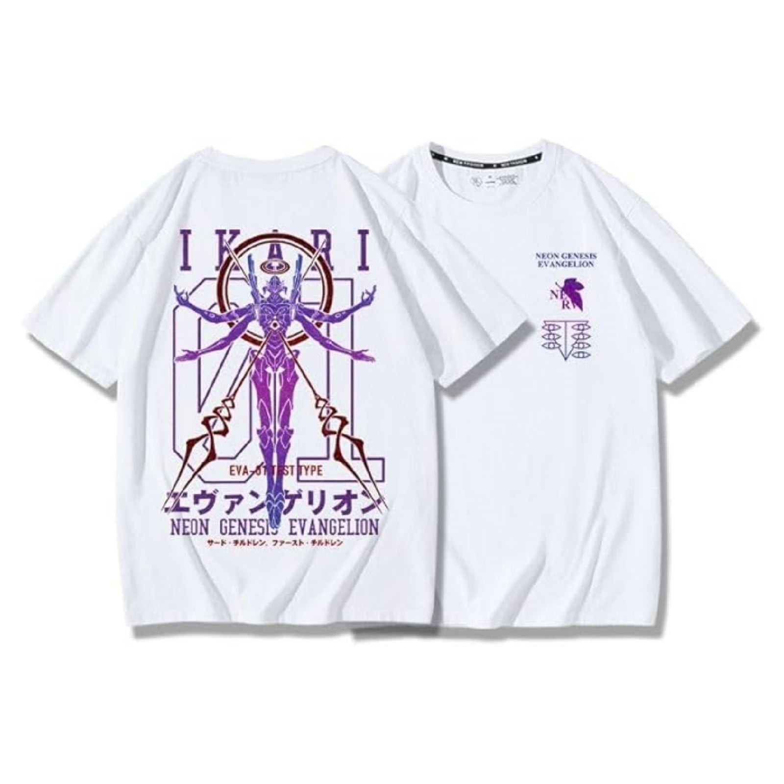 Neon Anime Genesis Evangelion T-Shirt EVA-01 Berserkmode IKARI NERV EVA ...