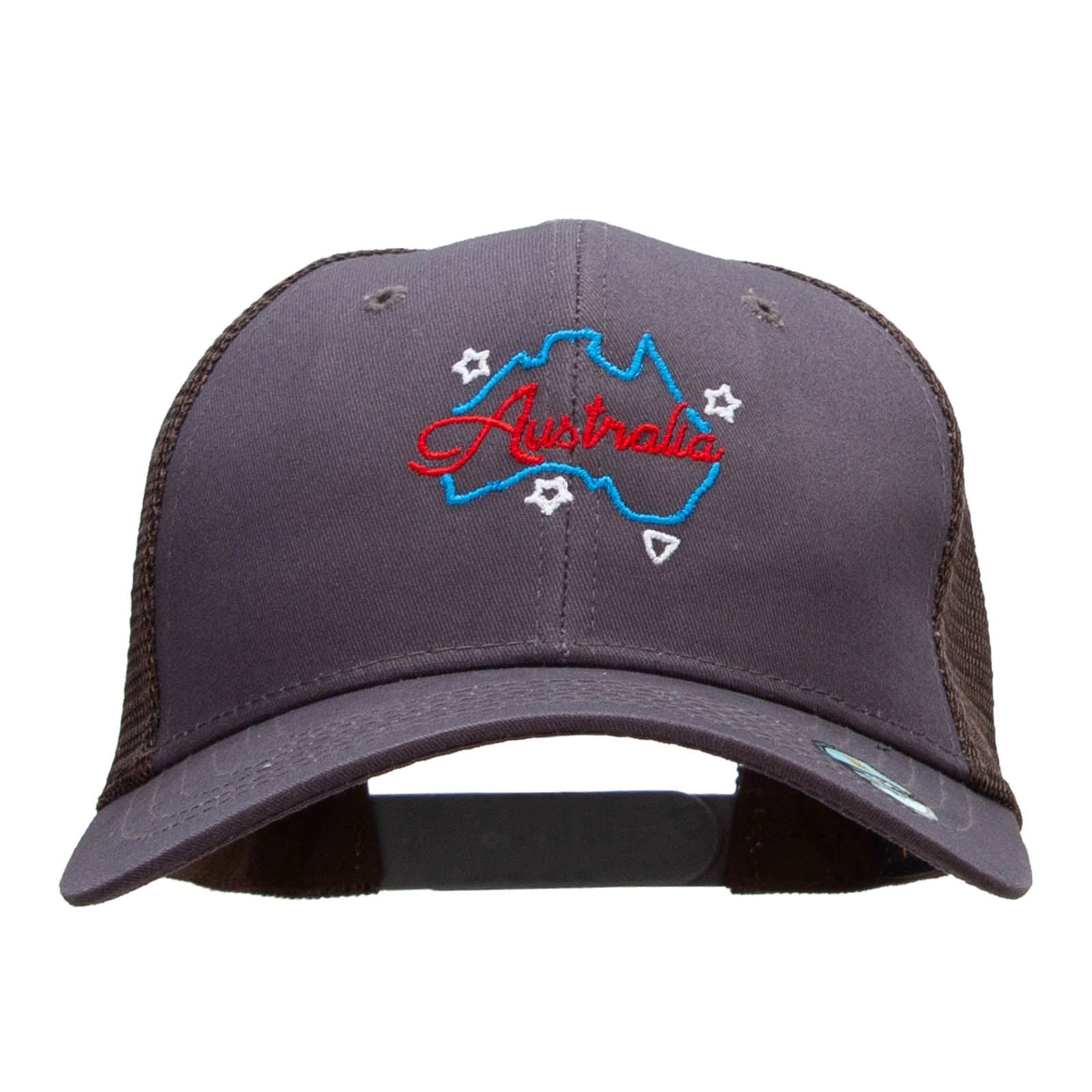 Neon Aussie Embroidered High Profile Mesh Cap - Charcoal OSFM - Walmart.com