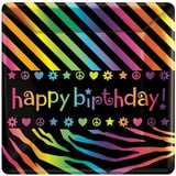 Neon Birthday Dinner Plates (8-Pack) - Party Supplies - Walmart.com