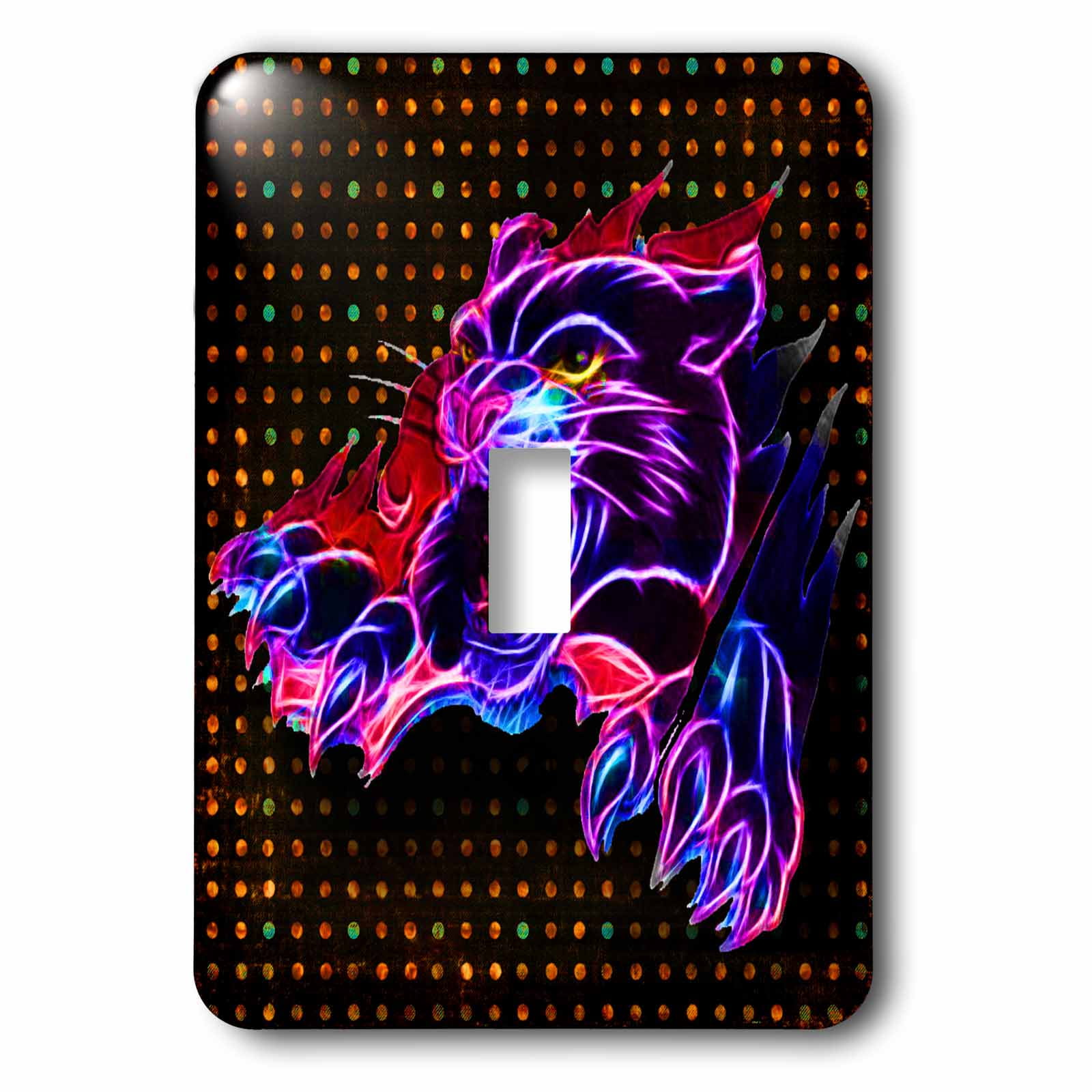 Neon Black Panther and neon background single toggle switch lsp-150943 ...