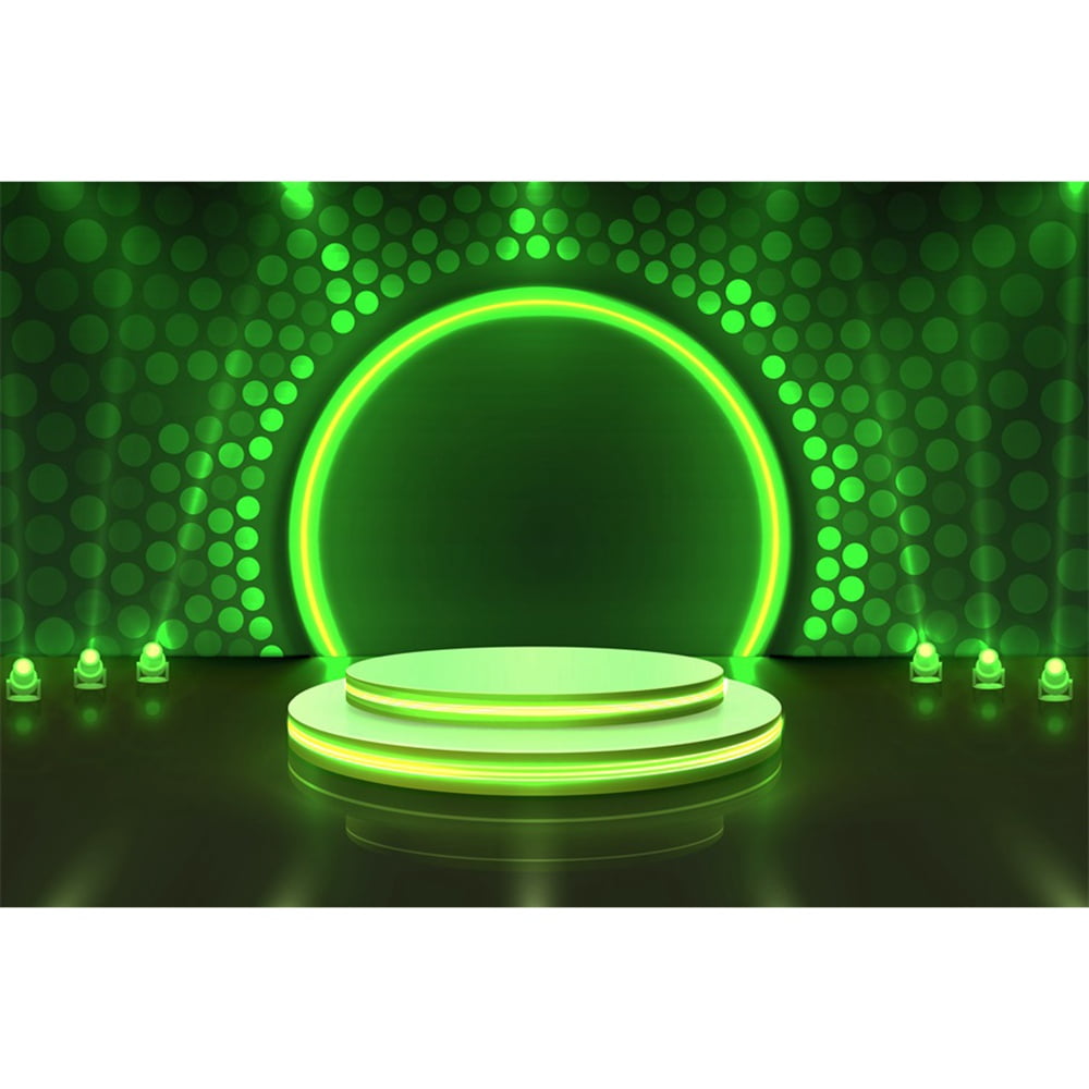 Neon Circus Stage Birthday ration Photography Backdrops Custom Childr ...