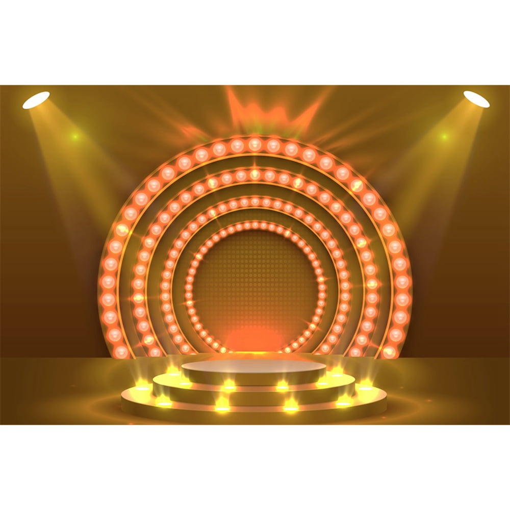 Neon Circus Stage Birthday ration Photography Backdrops Custom Childr ...