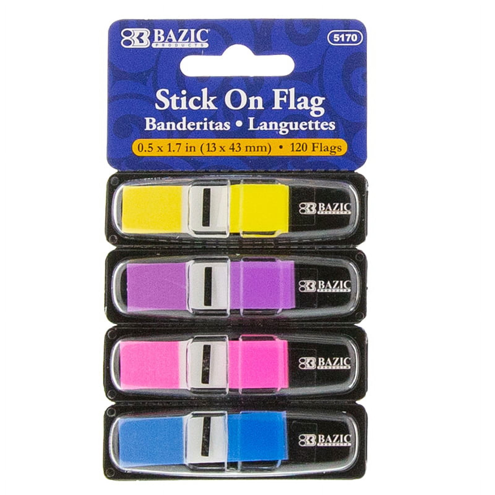 Neon Color Coding Flags with Dispenser, 30 ct., 4/Pack | Bundle of 10 ...