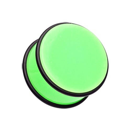 Neon Colored Acrylic No Flare Ear Gauge Plug - Walmart.com