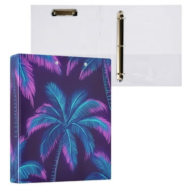 6 Inch Ring Binder With Slant D-Rings, Black, Clear View, Pockets ...