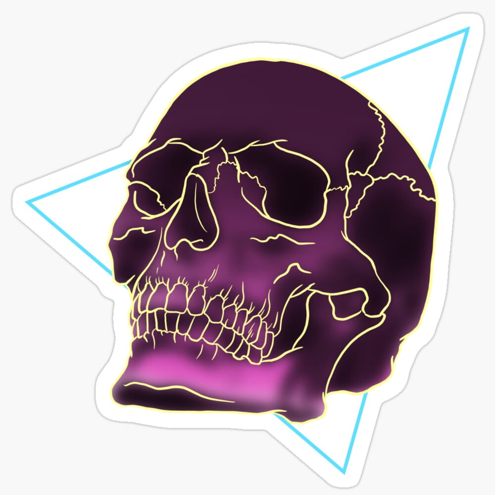 Neon Cranium Stickerphone Decal Water Bottle Stickers, Vinyl Stickers For Water Bottles, Cars ...