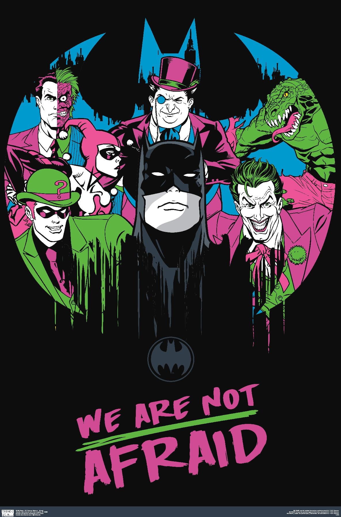 Neon - DC Comics Batman - Afraid Neon Wall Poster, - Walmart.com