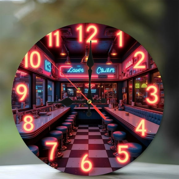 Neon Wall Clocks