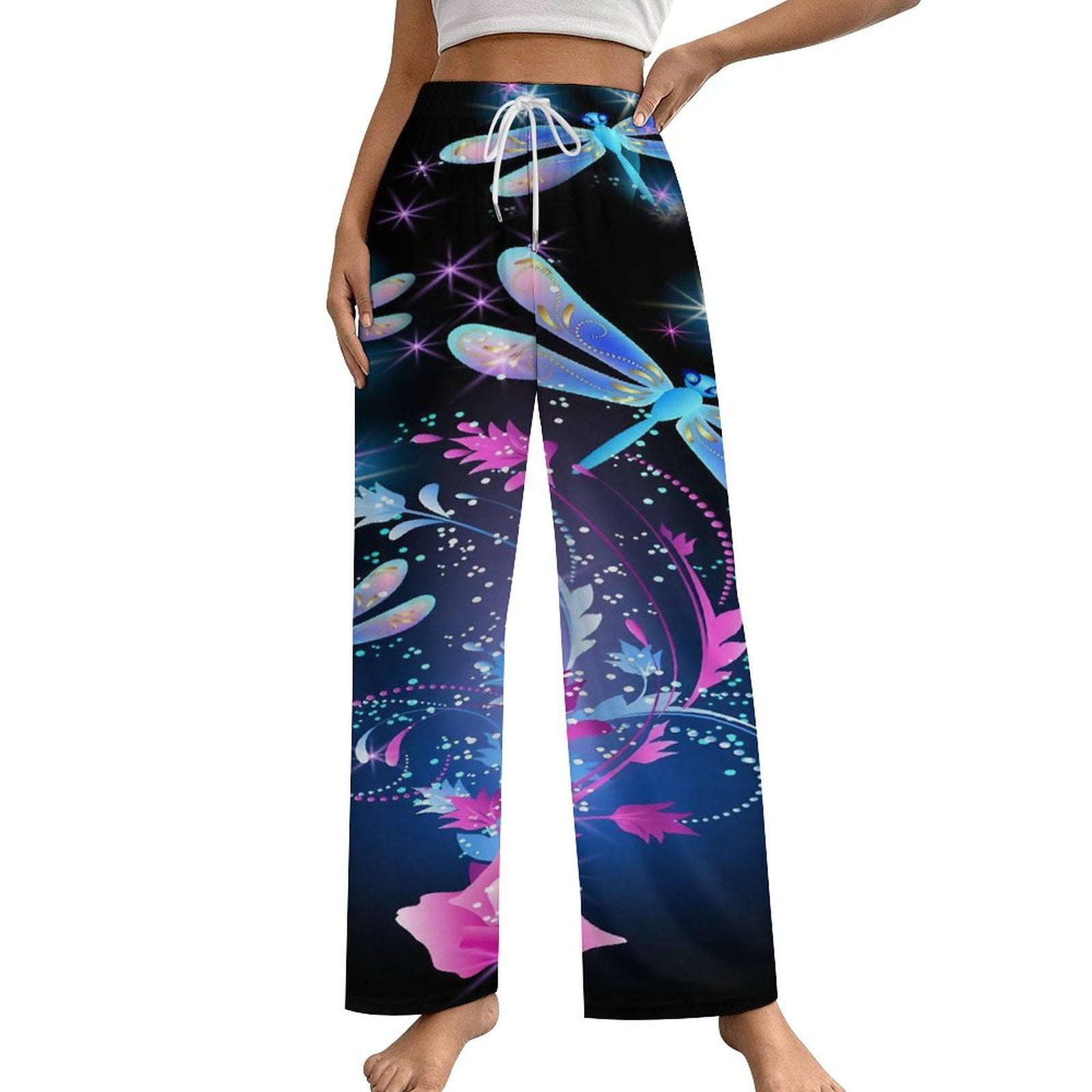 Neon Dragonfly with Golden Ornament And Rose with Shiny Smoke And Stars ...