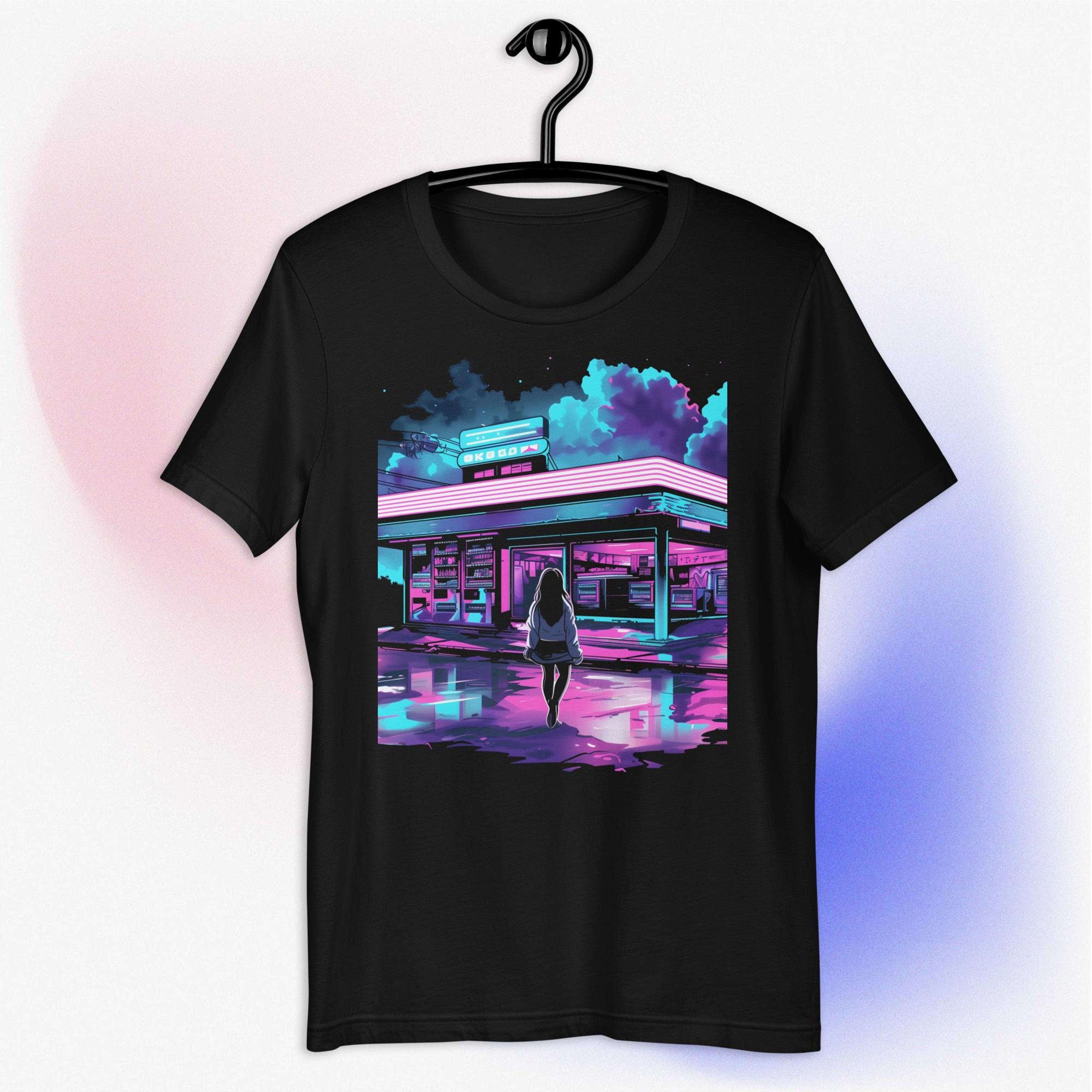 Neon Dreams Anime T-Shirt | 90s Anime | Cyberpunk | Pastel Goth ...