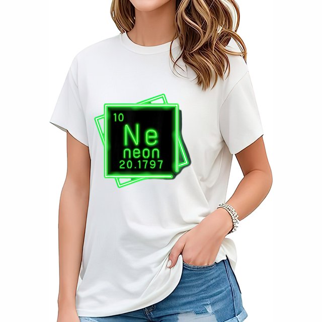 Neon Element Chemistry Periodic Table Science Nerd Kids Boys T-Shirt ...