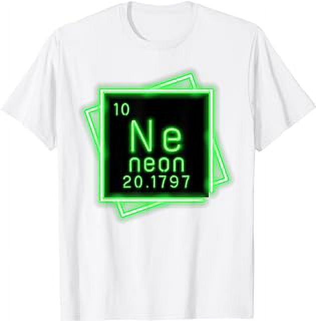 Neon Element Chemistry Periodic Table Science Nerd Kids Boys T-Shirt ...