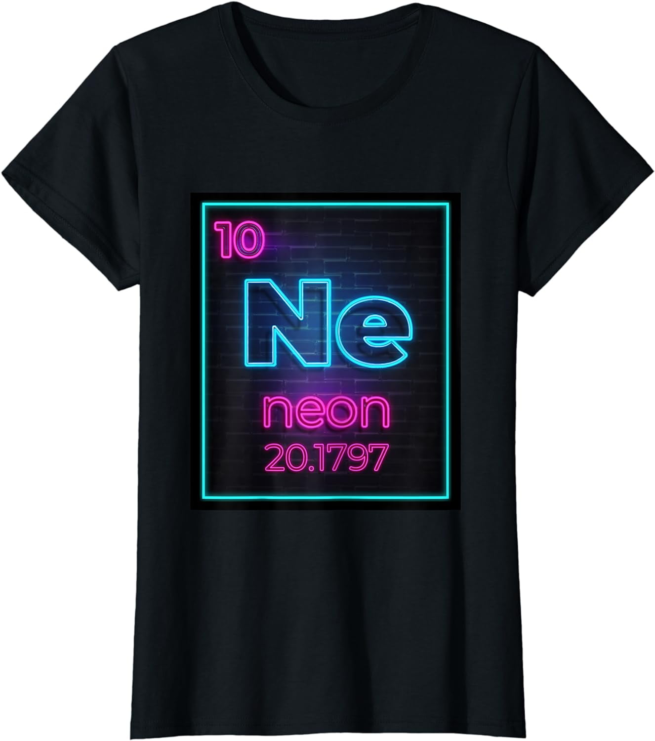 Neon Element Of The Chemistry Periodic Table For Scientists T-Shirt ...