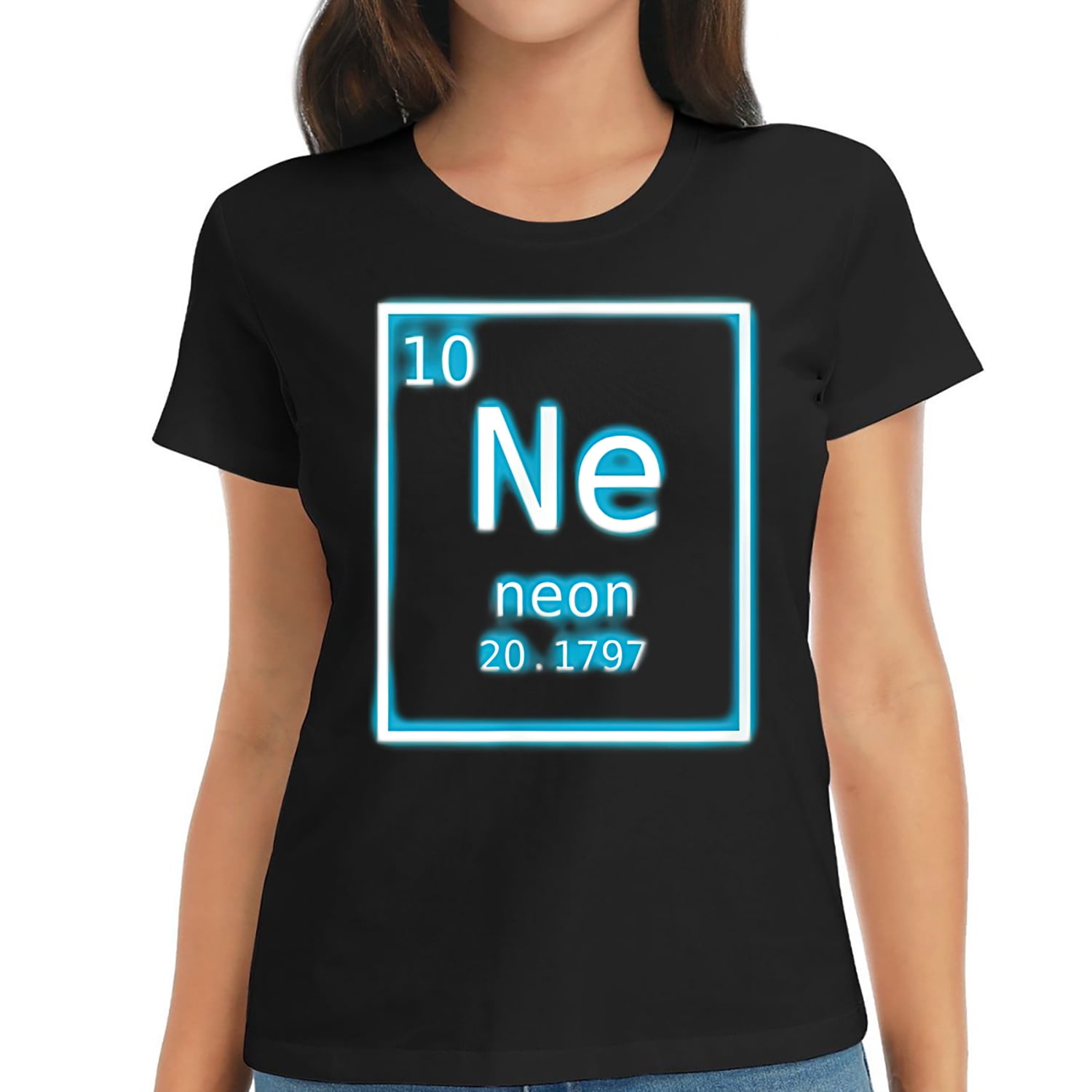 Neon Element Shirt Blue Periodic Table Nerd Funny Retro Gift - Walmart.com