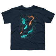 Boy's Elemental Ember and Wade Naturally Awesome Graphic Tee Navy Blue ...