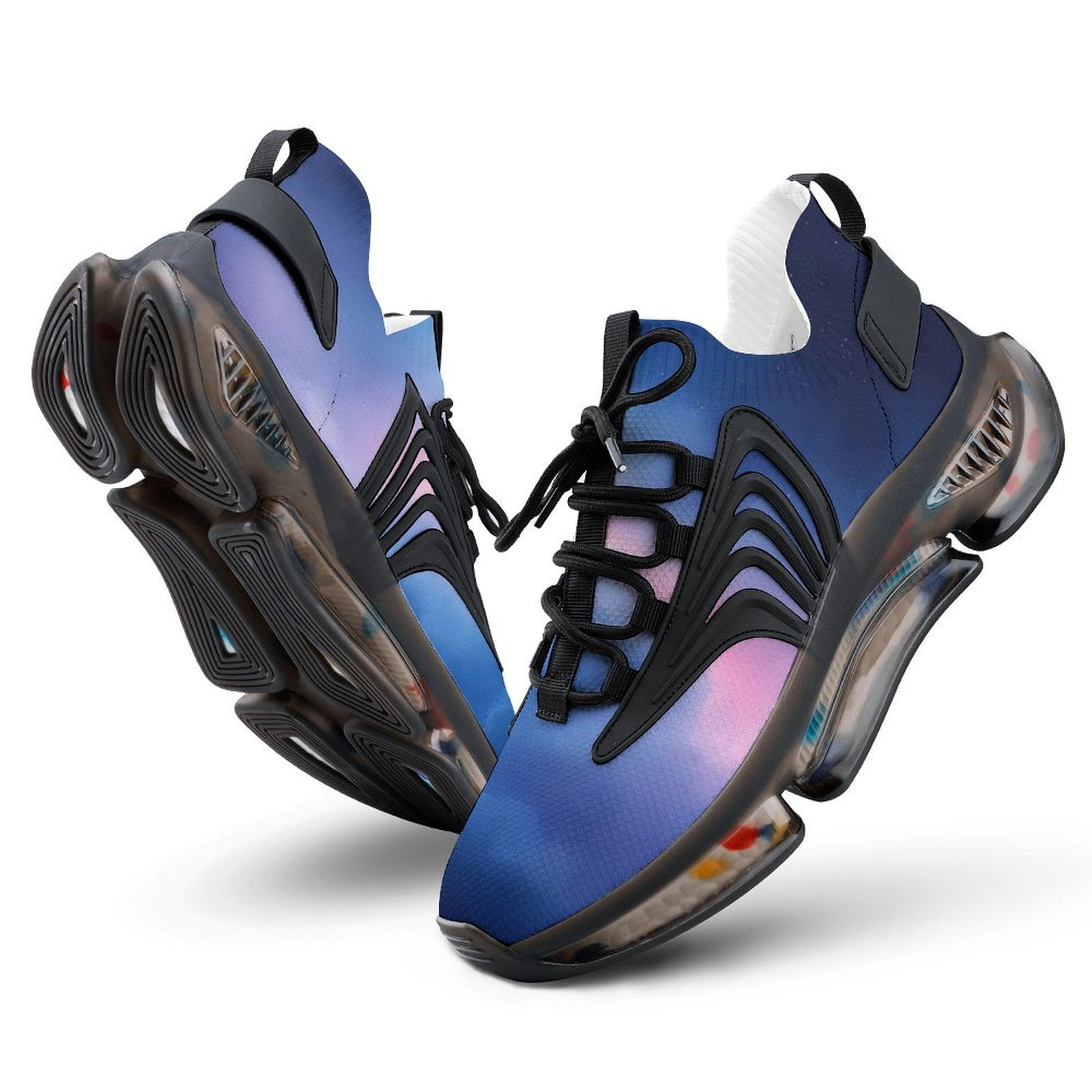 Neon Galaxy Nebula Universe Starlight Walking Shoes for Men Woman ...