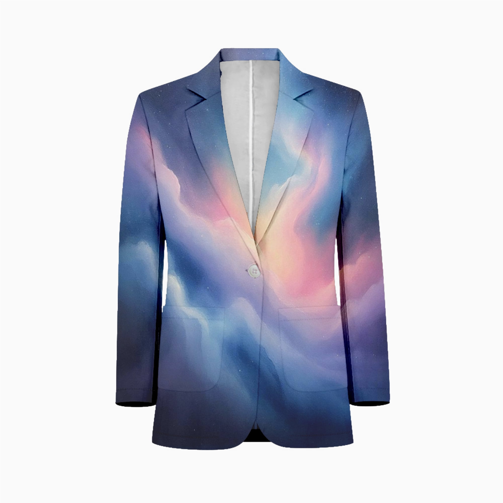 Neon Galaxy Universe Starlight Mens Suits Shawl Collar Slim Fit Suit ...