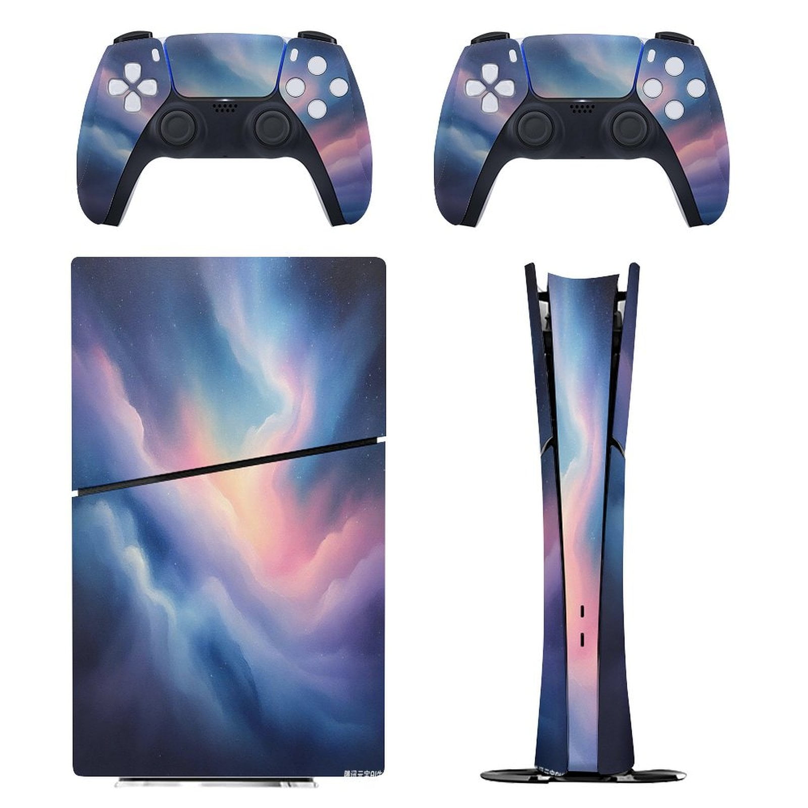 Neon Galaxy Universe Starlight PS5/PS5 Slim Digital Disc Skin Sticker ...