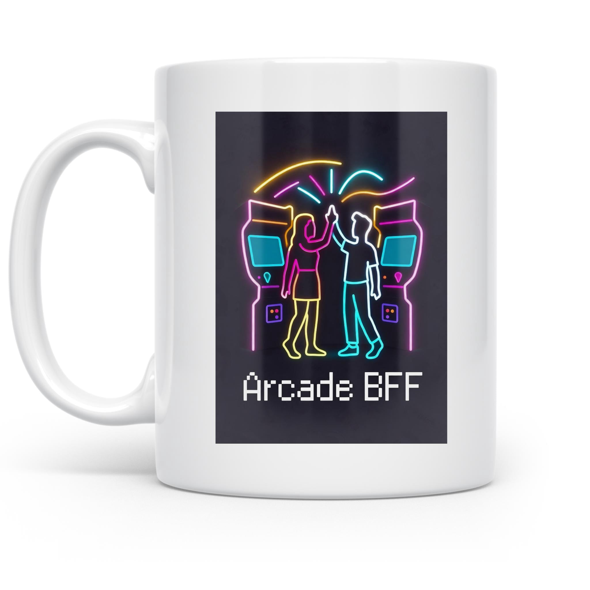 Neon Gamer, 11oz mug for retro arcade nights and cozy mornings with ...