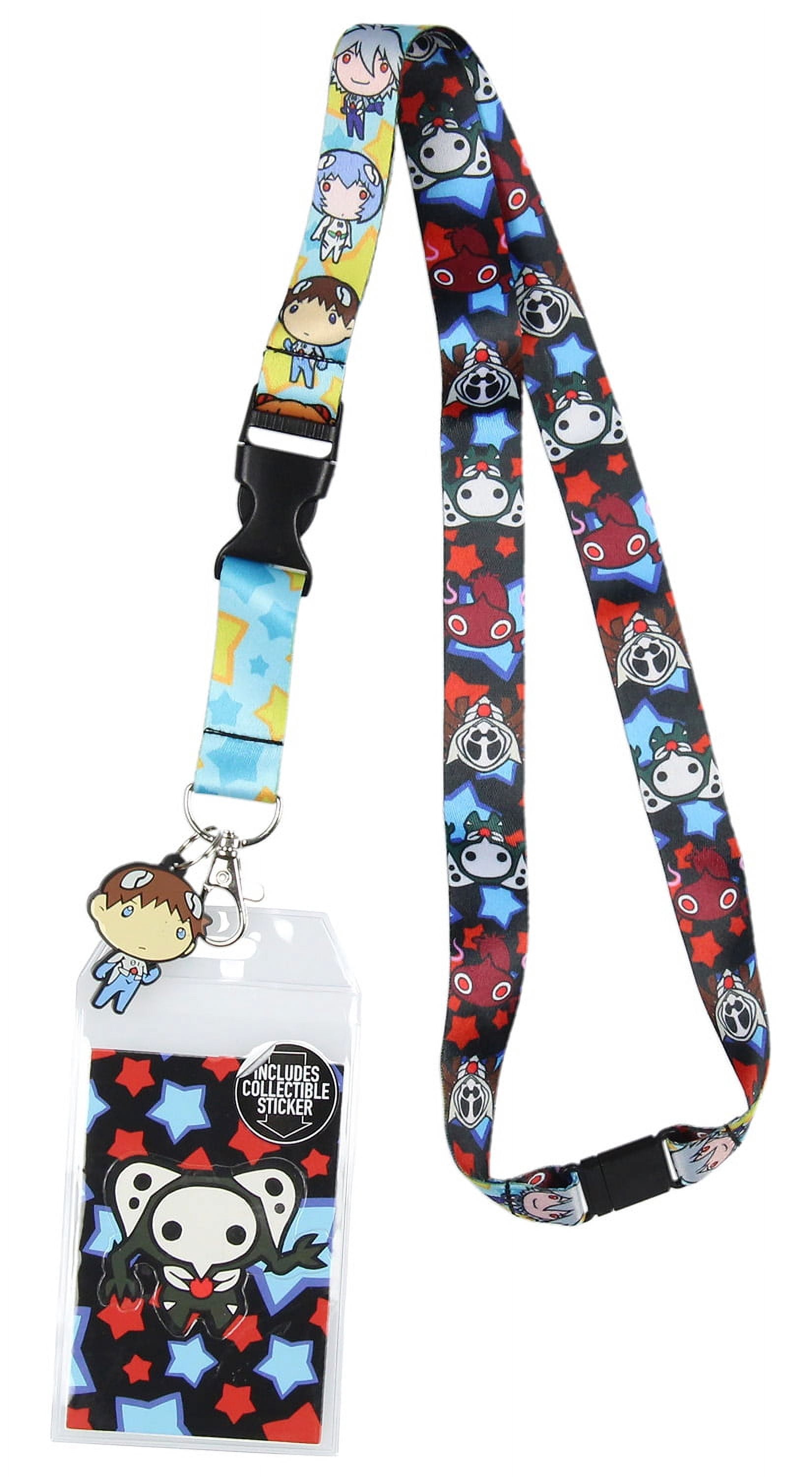 Neon Genesis Evangelion Lanyard 4th Angel ID Badge Holder w/ Shinji ...