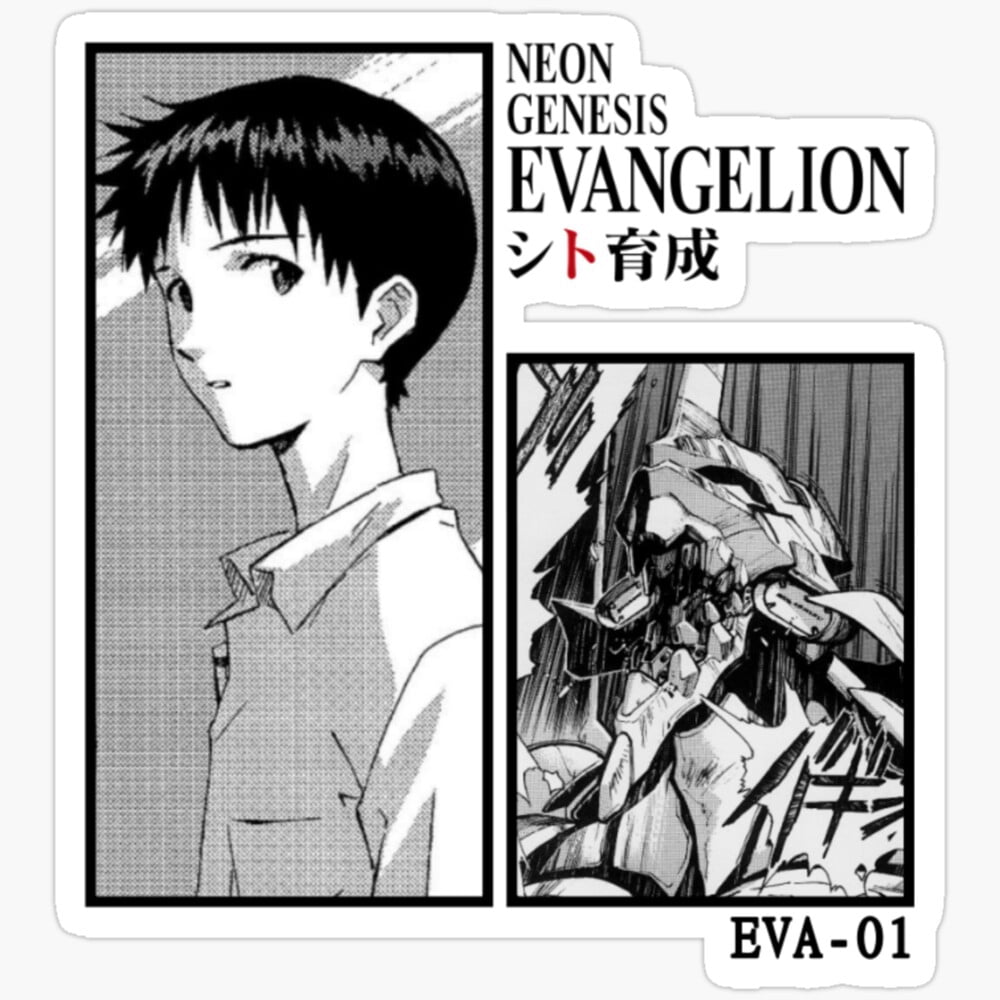 Neon Genesis Evangelion Sticker Phone Decal Water Bottle Stickers Car ...