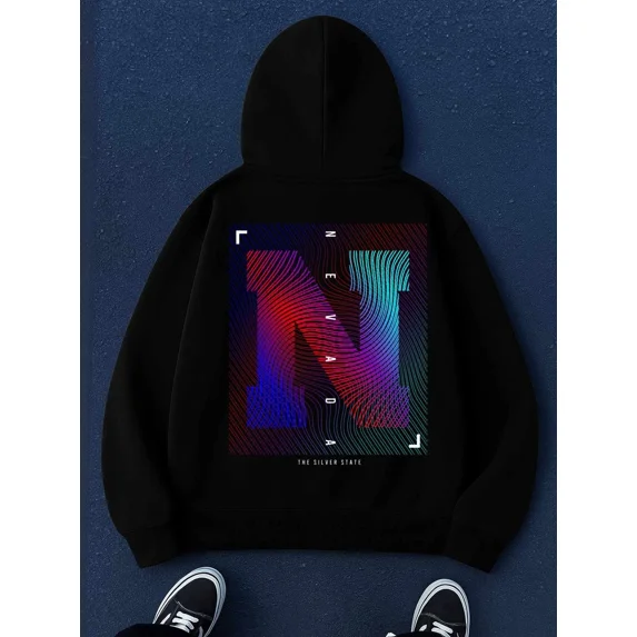 Neon Glow In The Dark Graphic Reactive Party Sweat Hoodie Shirt for Men ...