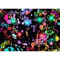 Neon Glow in The Dark Graffiti Backdrop for 80s/90s Party, Birthday ...