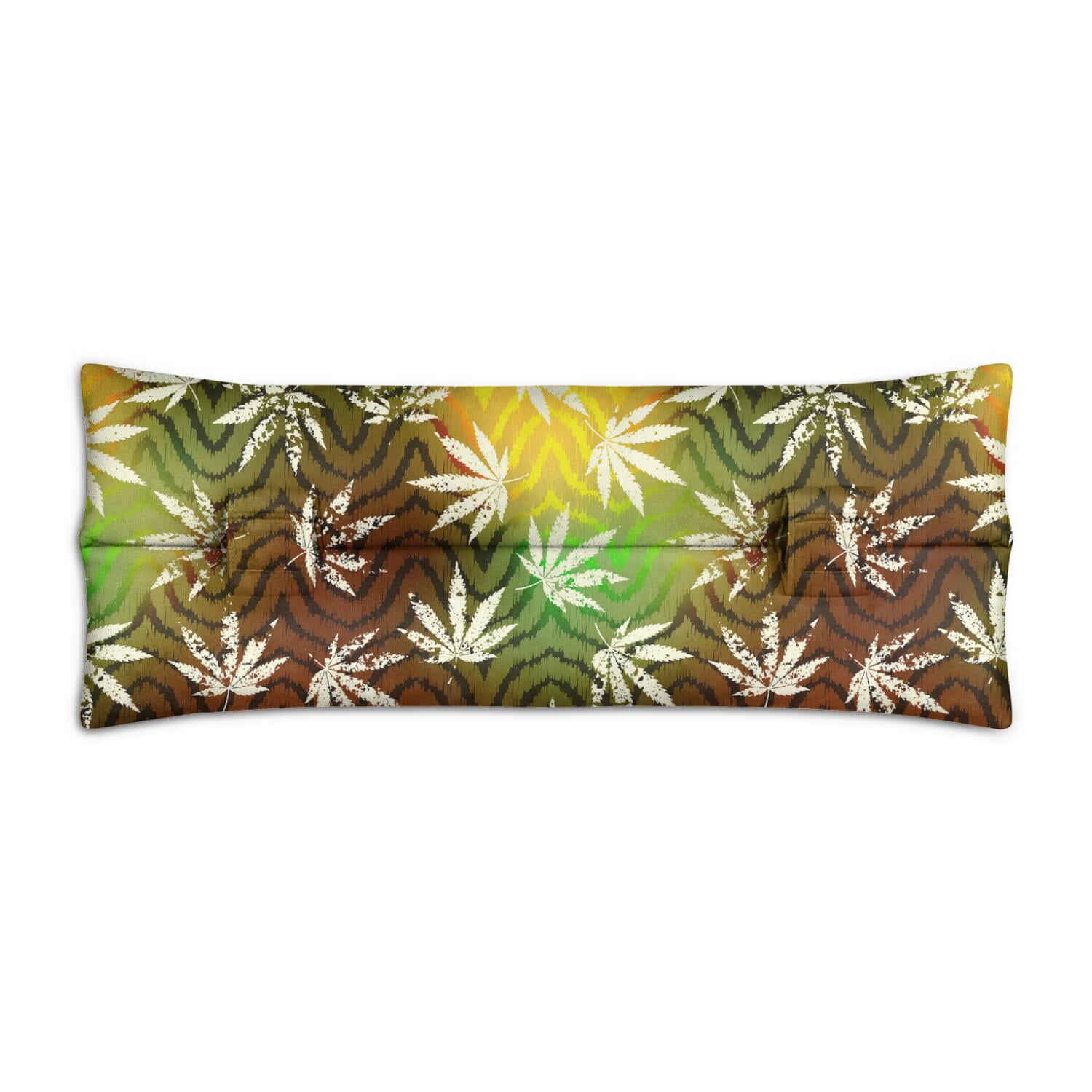 Neon Glow in the Dark Weed Pillow Vibrant Marijuana Leaf Design for ...