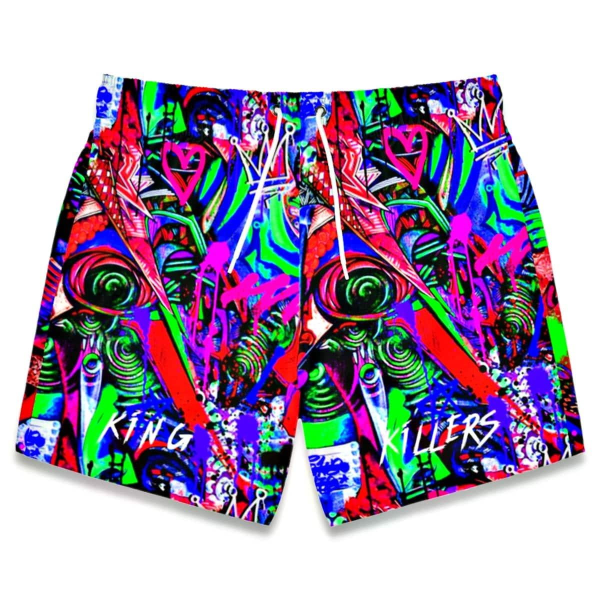 Neon Graffiti Swim Trunks - Walmart.com