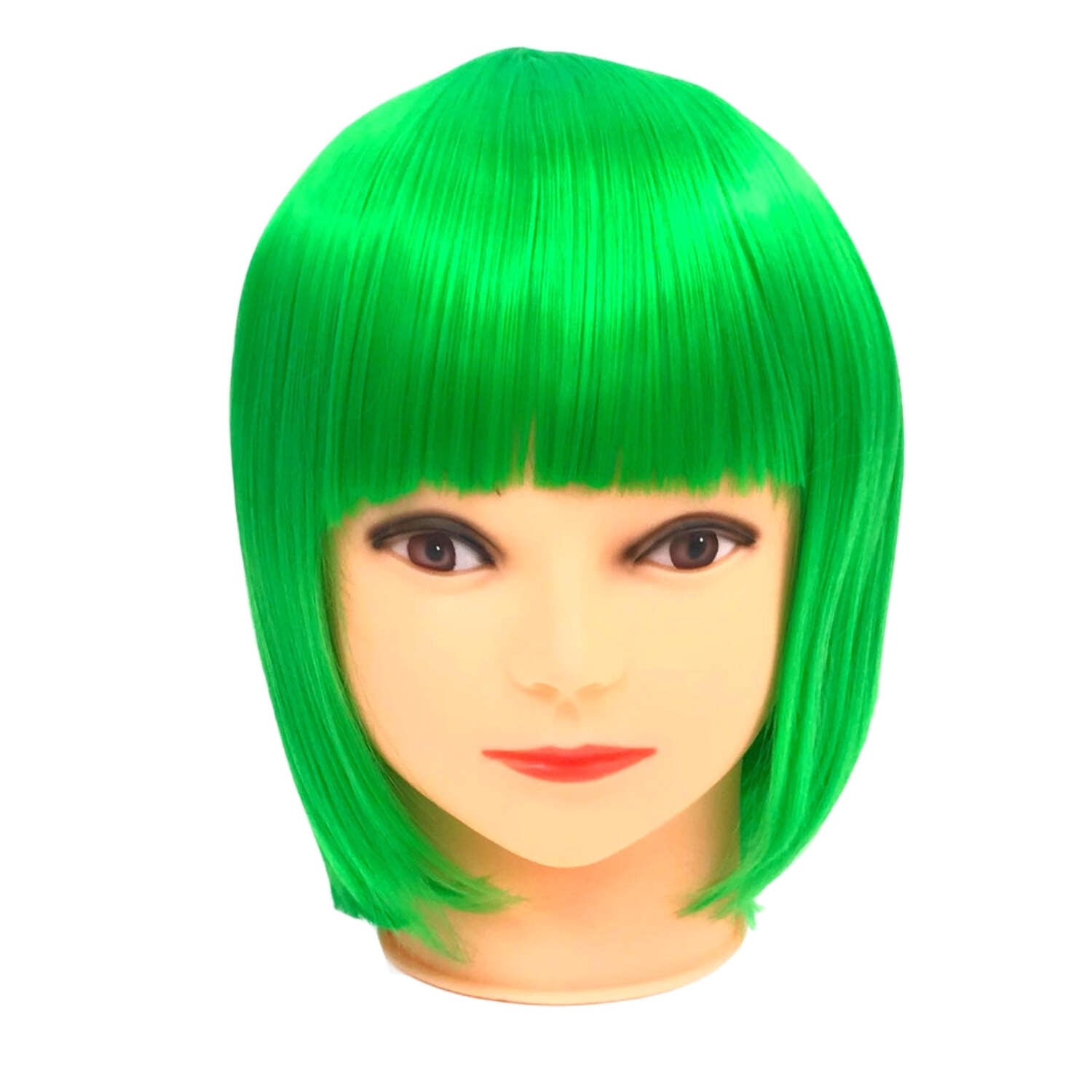 Neon Green Bob Wig - Walmart.com