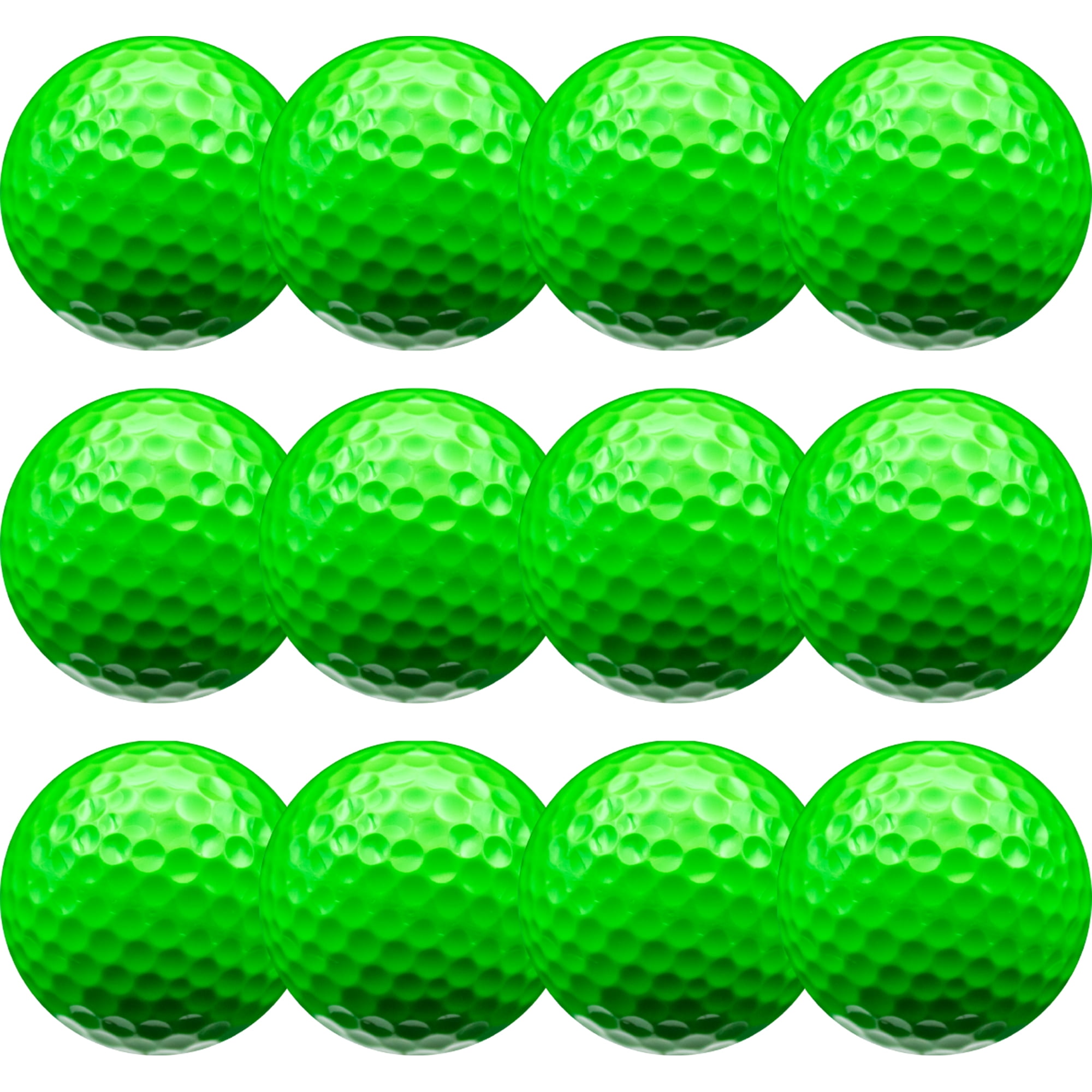 Blacklight Green Golf Balls – 12 Pack – Glow-Ready High-Visibility ...