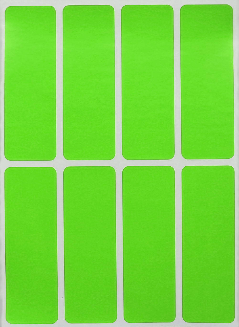 Royal Green Neon, 1x3‚Äù Colored Adhesive Stickers Labels for File ...