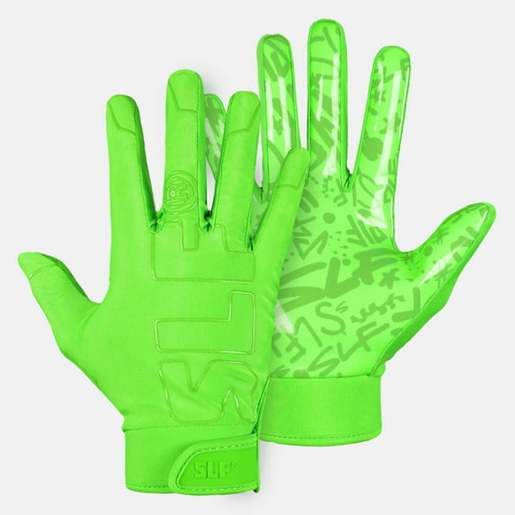Sleefs, Neon Green, Sticky, Football Receiver Gloves - Walmart.com