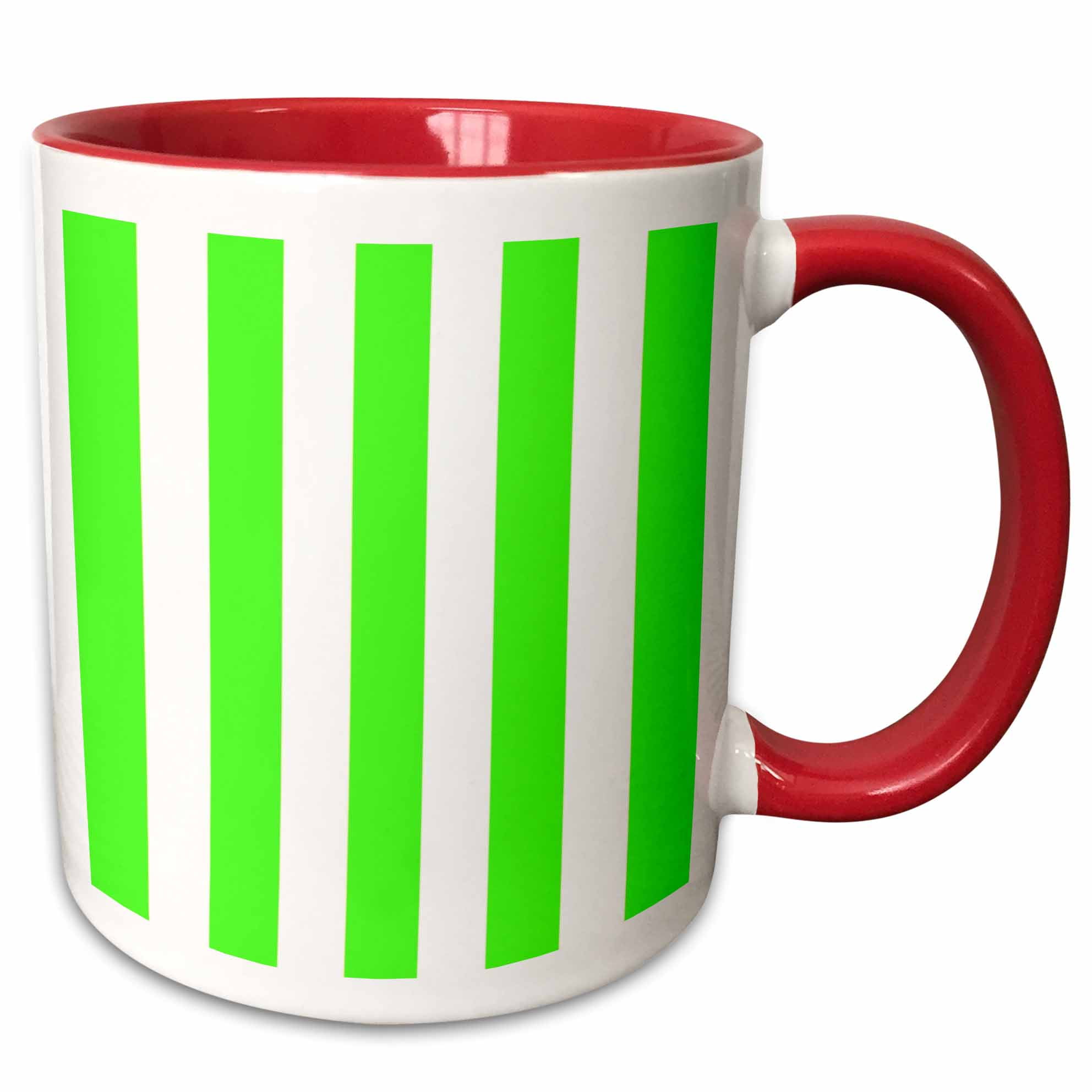 Neon Green and White Stripes Pattern - vertical striped stripy stripey ...