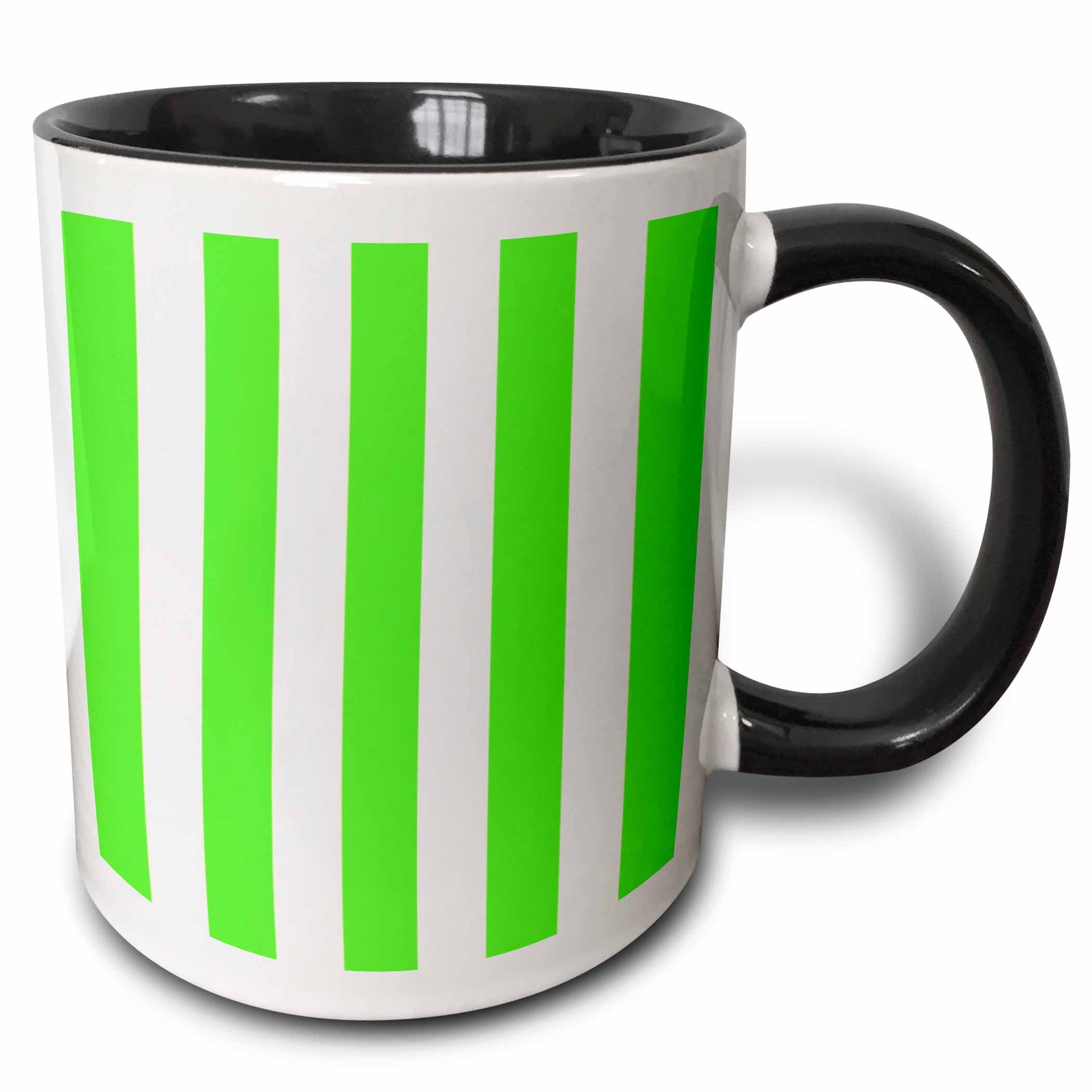 Neon Green and White Stripes Pattern - vertical striped stripy stripey ...
