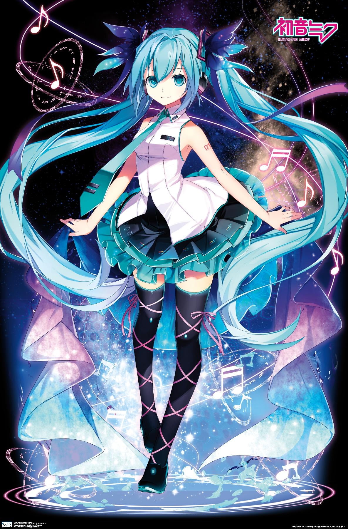 Trends International Anime Neon - Hatsune Miku UV Reactive Wall Poster ...