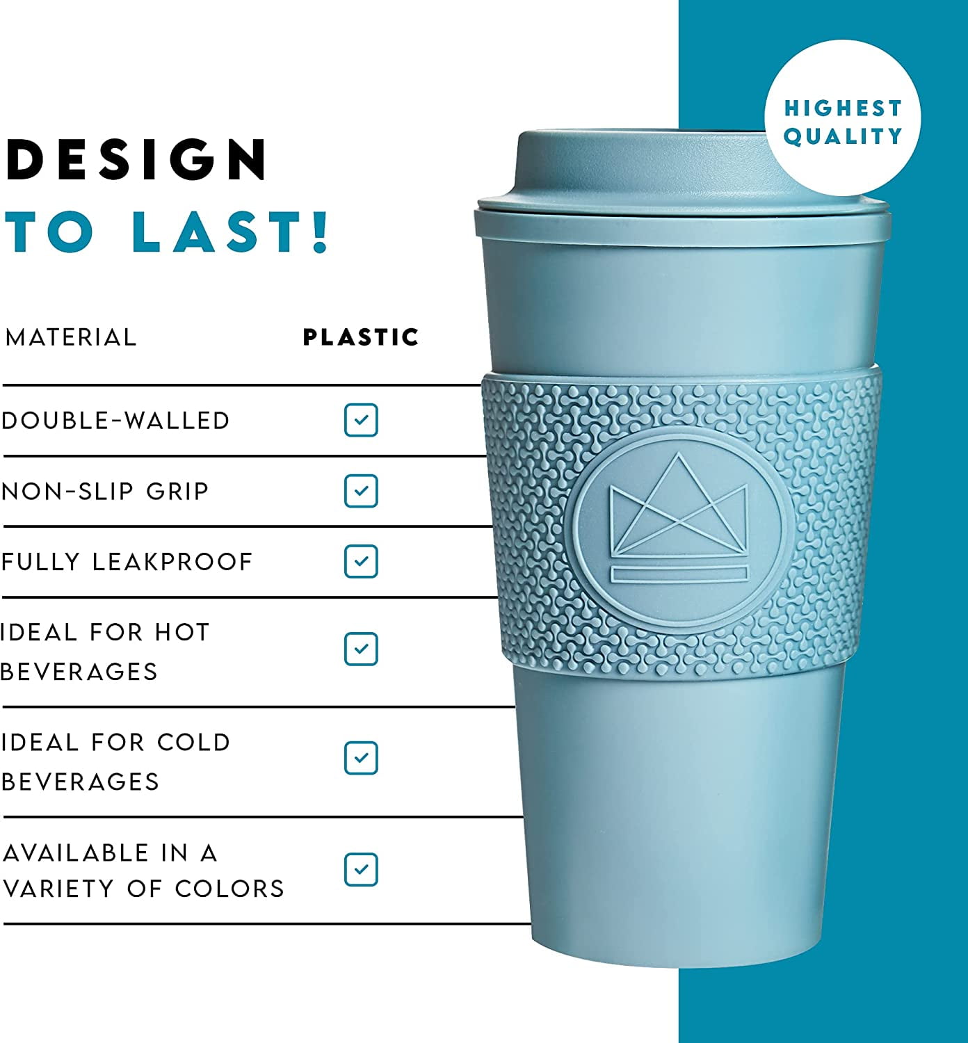 Neon Kactus - Double-Walled Coffee Cup, Reusable Coffee Cup with ...