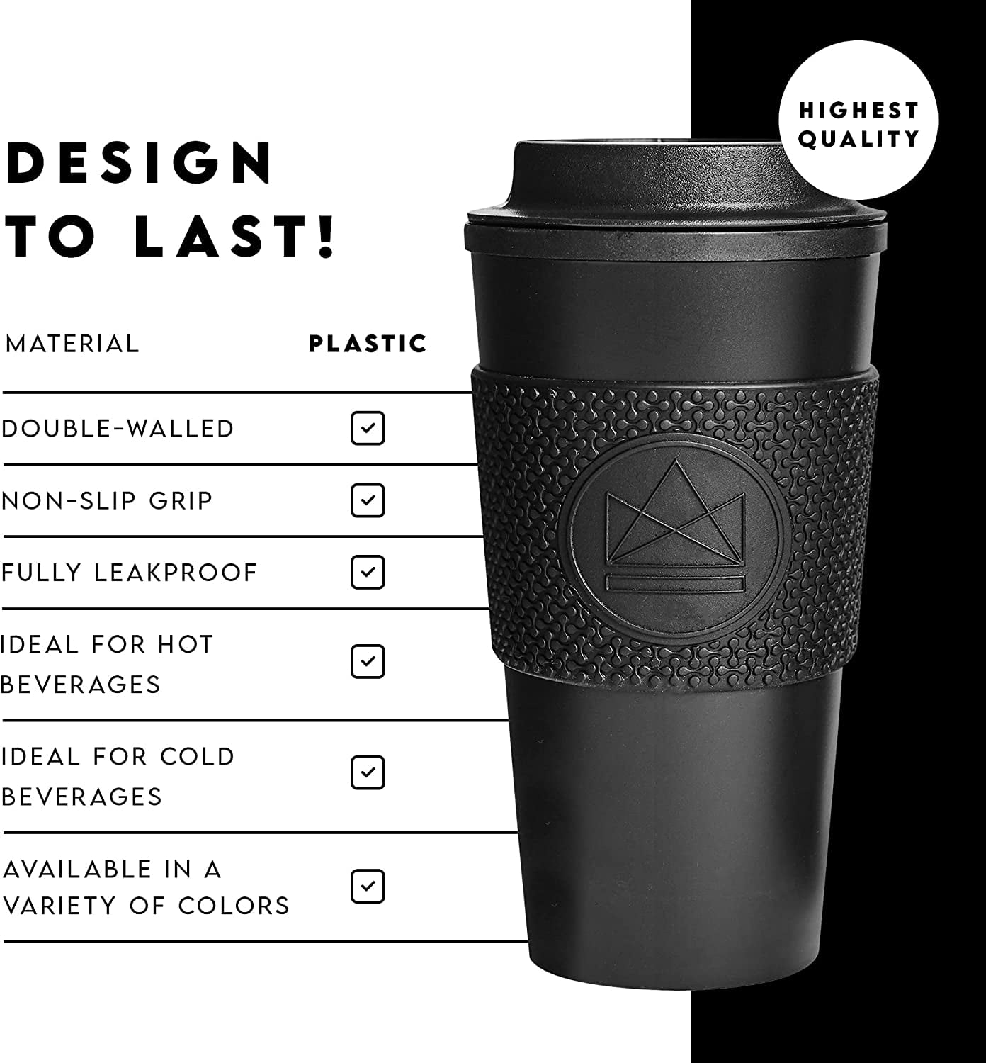 Neon Kactus - Double-Walled Coffee Cup, Reusable Coffee Cup with ...