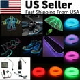 Neon LED Light Glow EL Wire String Strip Rope Tube Decor Car Party ...