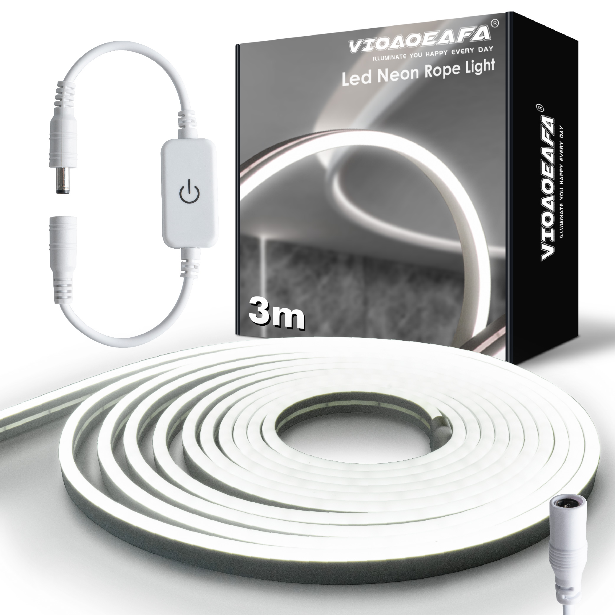 Wintergreen Lighting LED Rope Light, LED Flexible Light Rope String ...