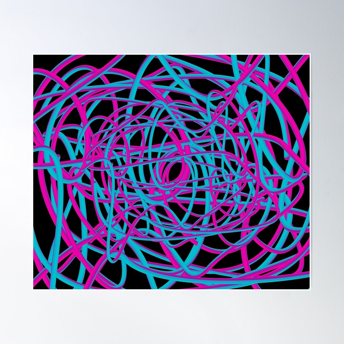 Neon Laces Poster Wall Art, Modern Wall Decor For Living Room Bedroom ...