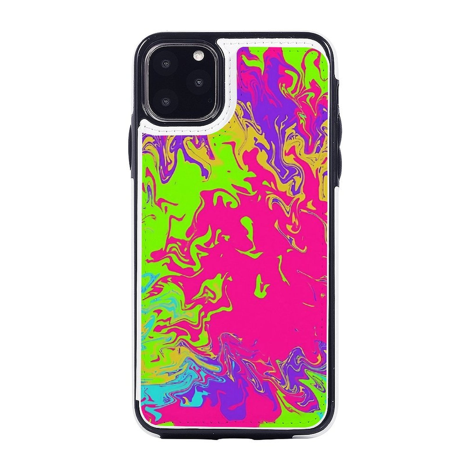 Neon Leather Wallet Case for iPhone 16 15 14 13 12 11 Pro Max Wallet ...