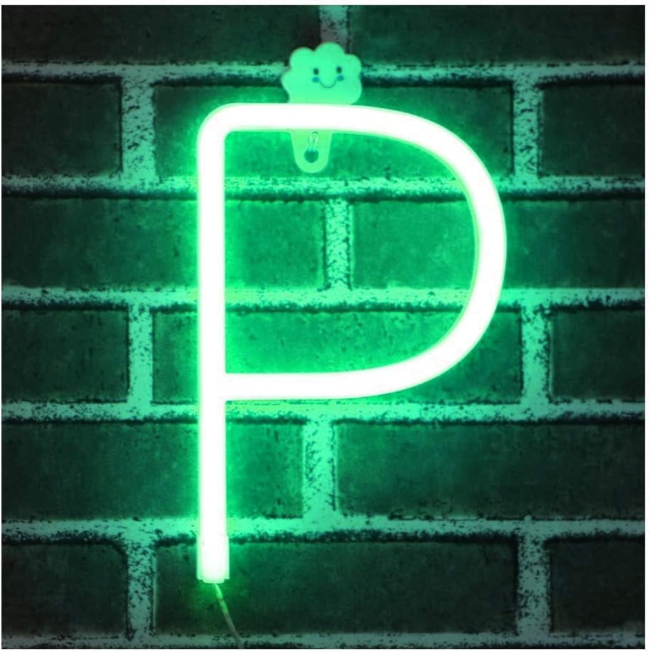 Neon Letter, Neon Lights LED Alphabet Letter Lights Neon Sign Light Up ...