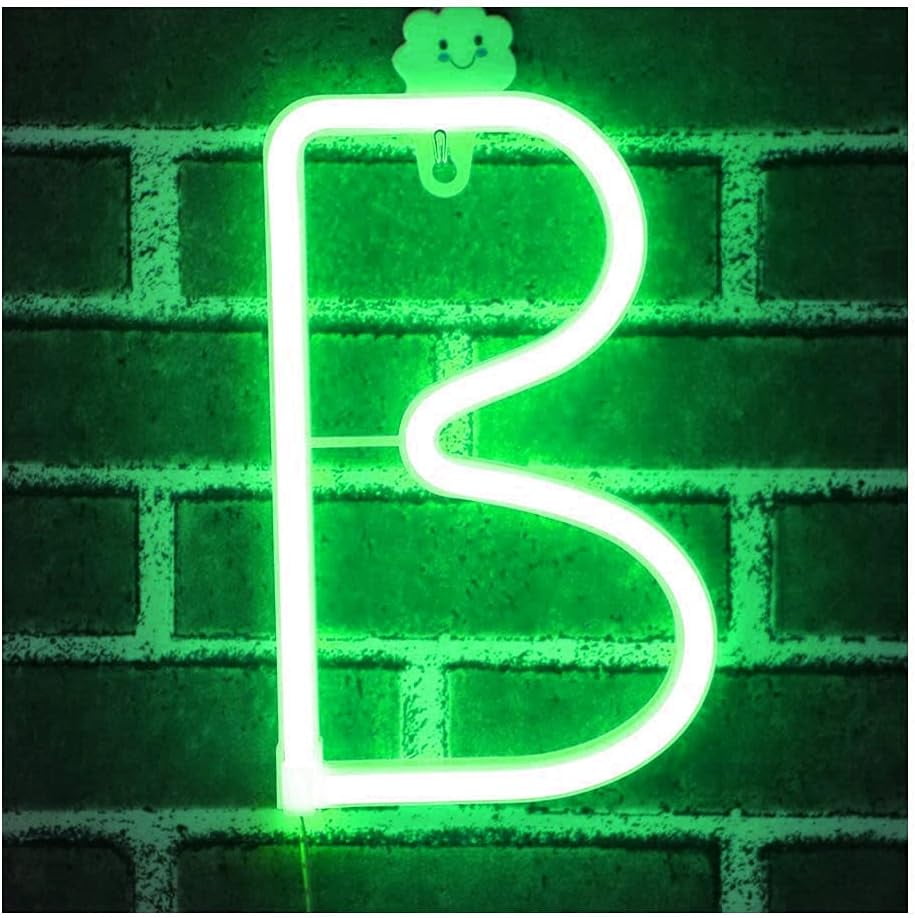 Neon Letter, Neon Lights LED Alphabet Letter Lights Neon Sign Light Up ...