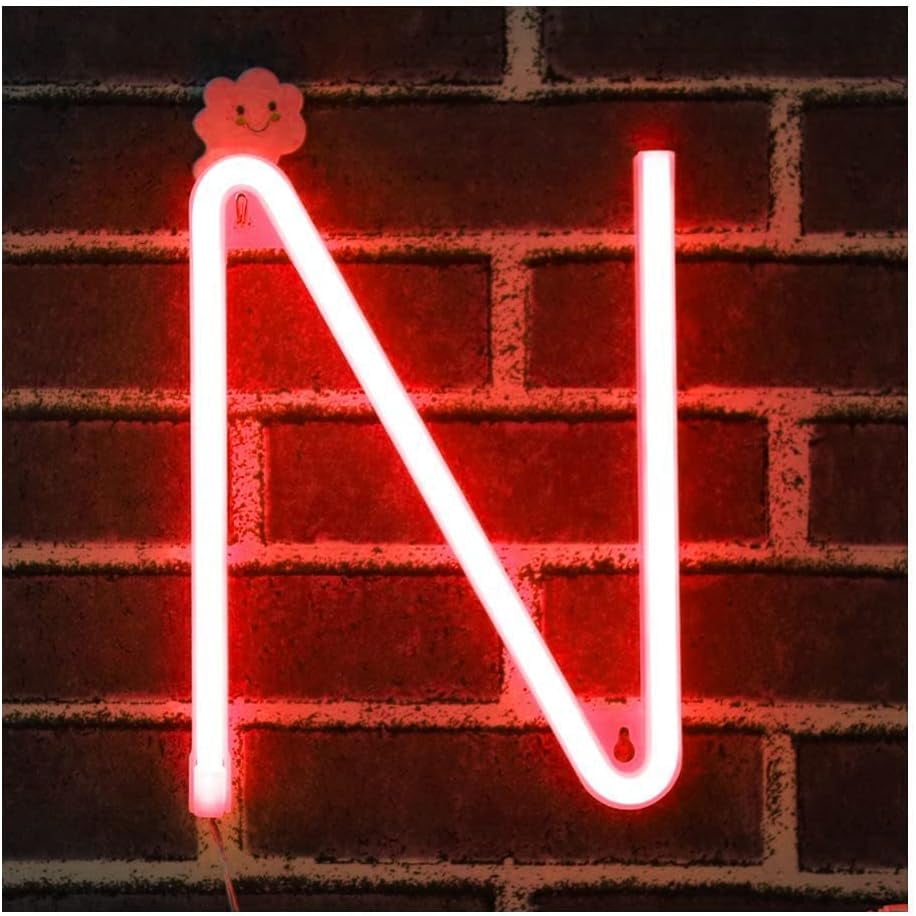 Neon Letter, Neon Lights LED Alphabet Letter Lights Neon Sign Light Up ...