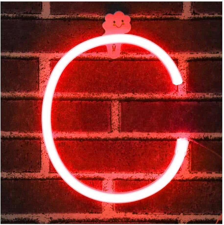 Neon Letter, Neon Lights LED Alphabet Letter Lights Neon Sign Light Up ...