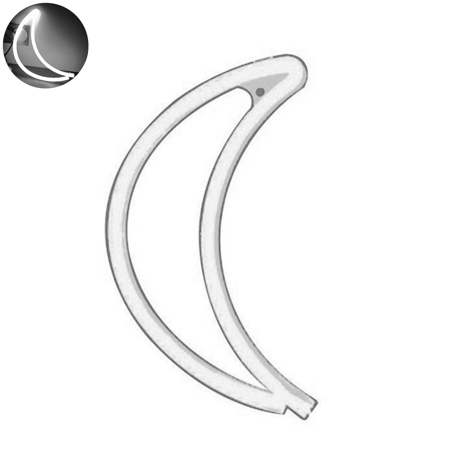 Neon Light Decorative USB/Battery Operated Moon Shape LED Colorful ...