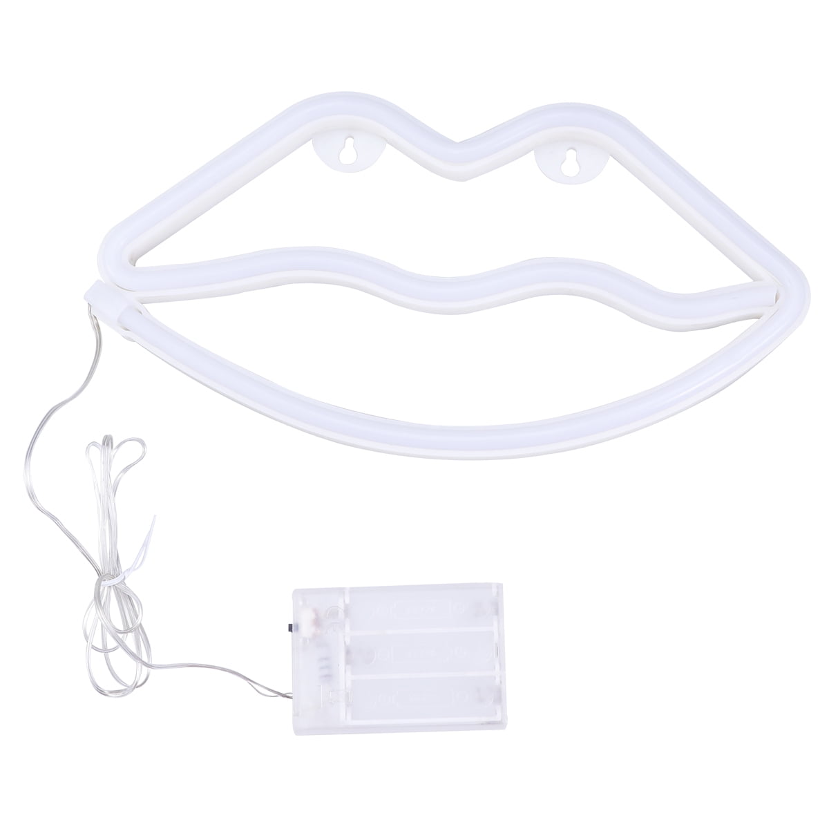 Neon Light Sign Red Lip Kiss Decor Night Light for Bedroom Bar Party ...