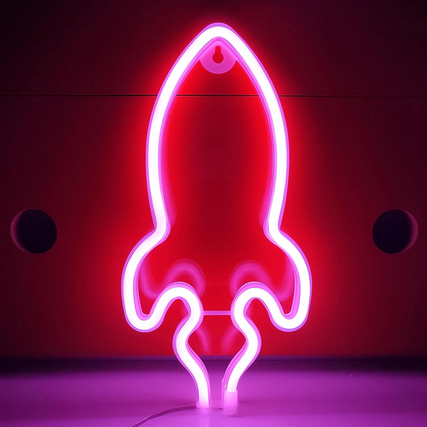 Neon Light,USB or 3-AA Battery Powered Neon Signs,LED Desktop Wall ...