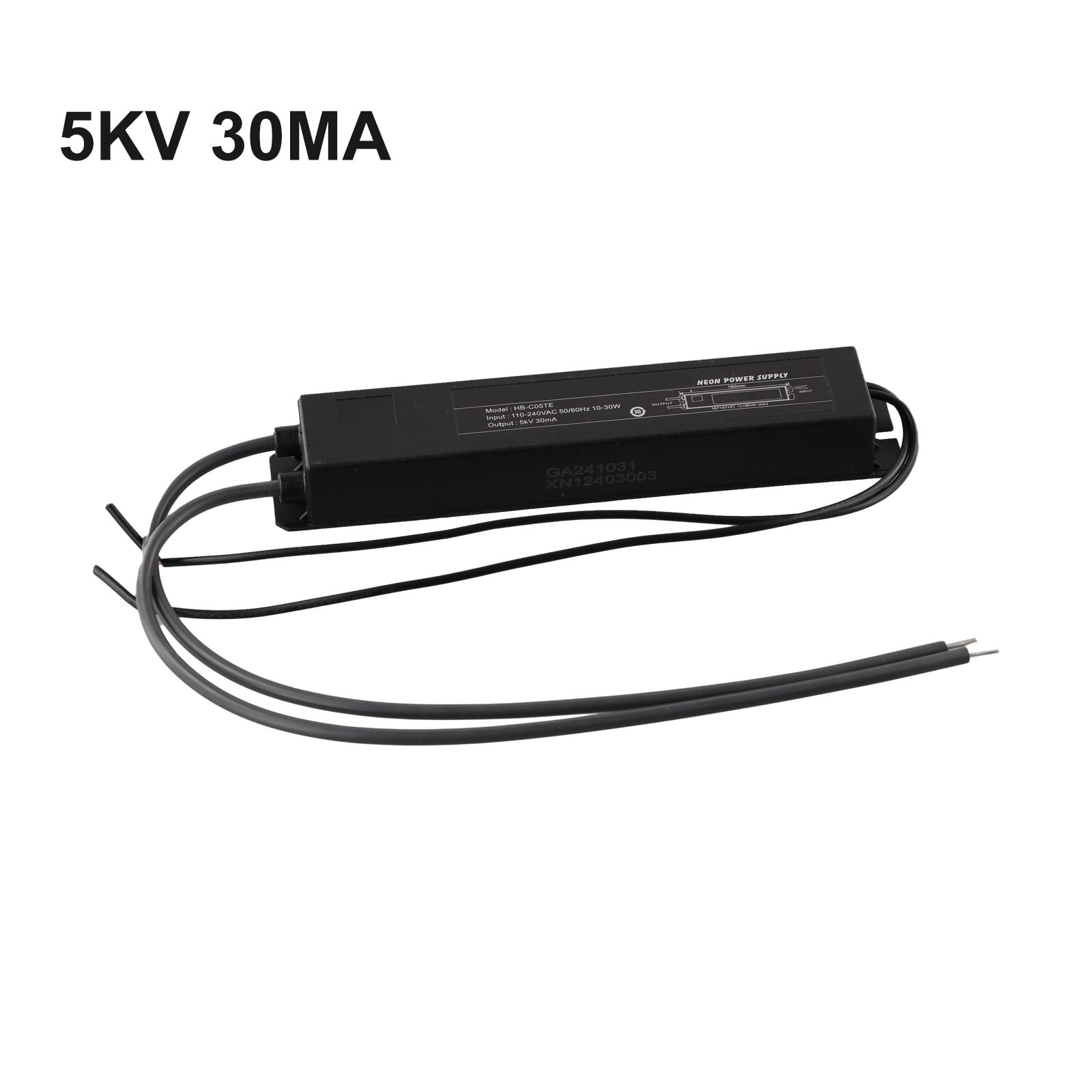 Neon Lights Electronic Transformer 5Kv 30Ma Power Supply For Enhanced ...